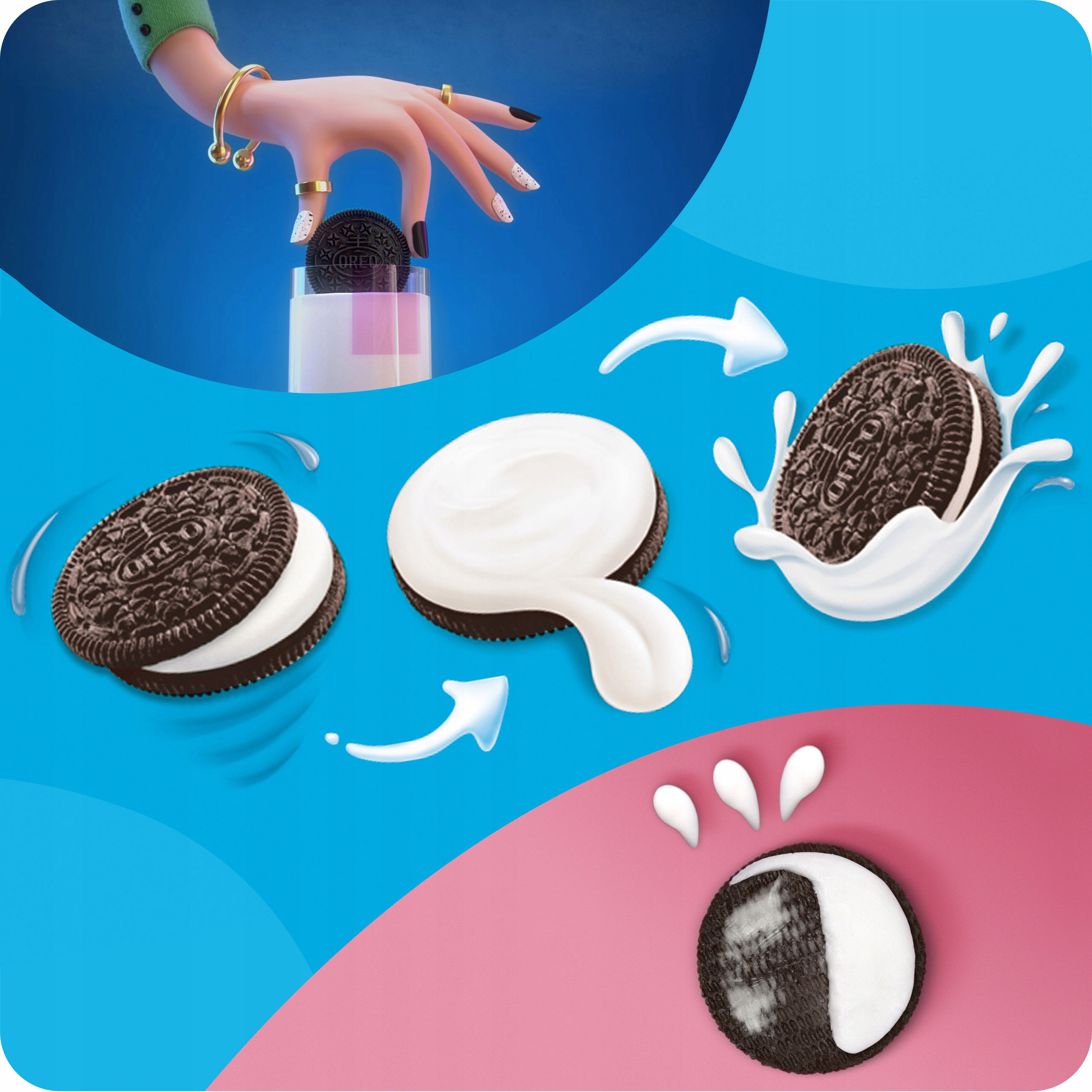 Купить Печенье Oreo с какао и начинкой с ванильным вкусом, 41г. (2*20 ...