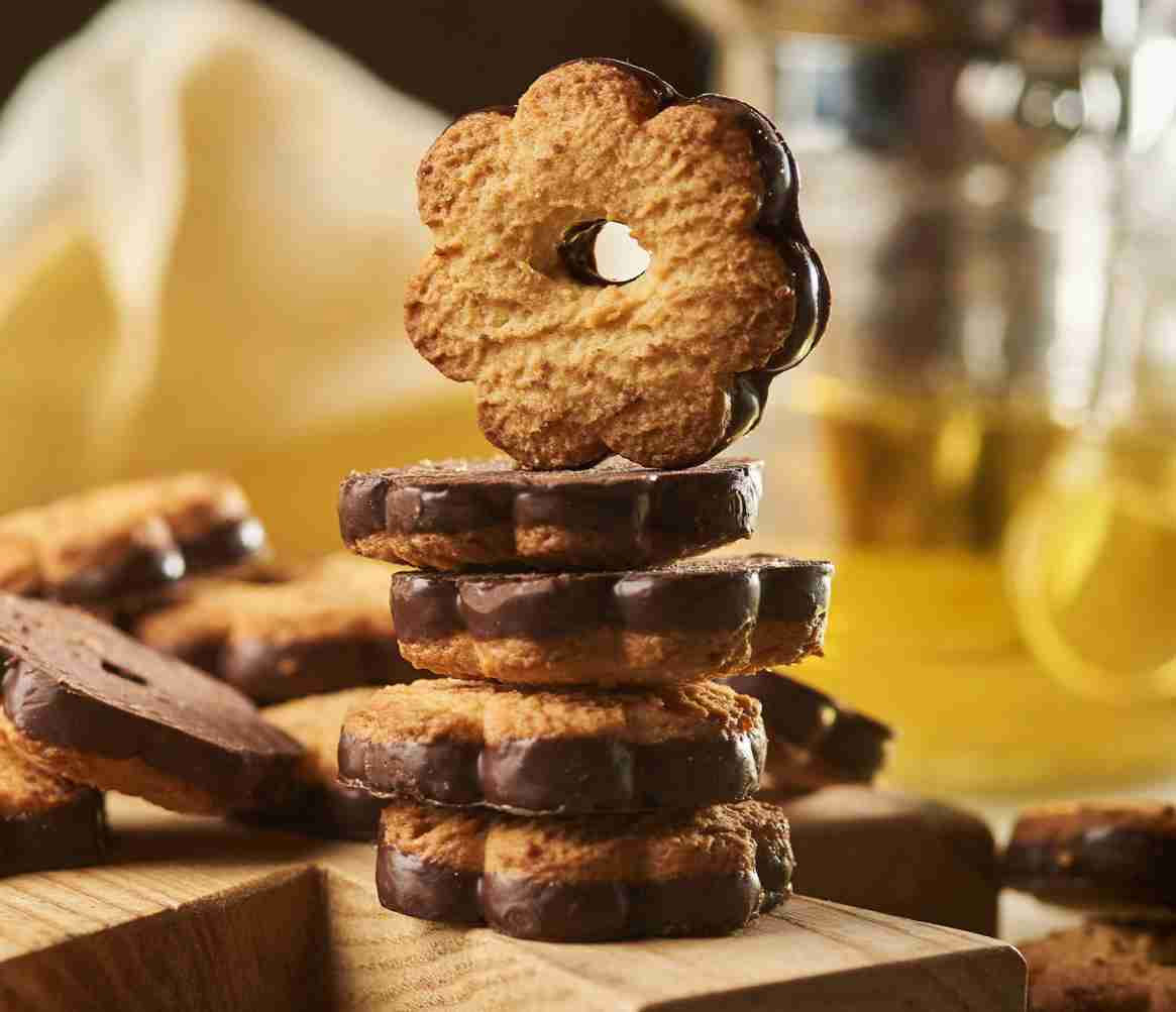 Купить Печенье песочное Канестрелли с шоколадной глазурью, 2,2кг ...
