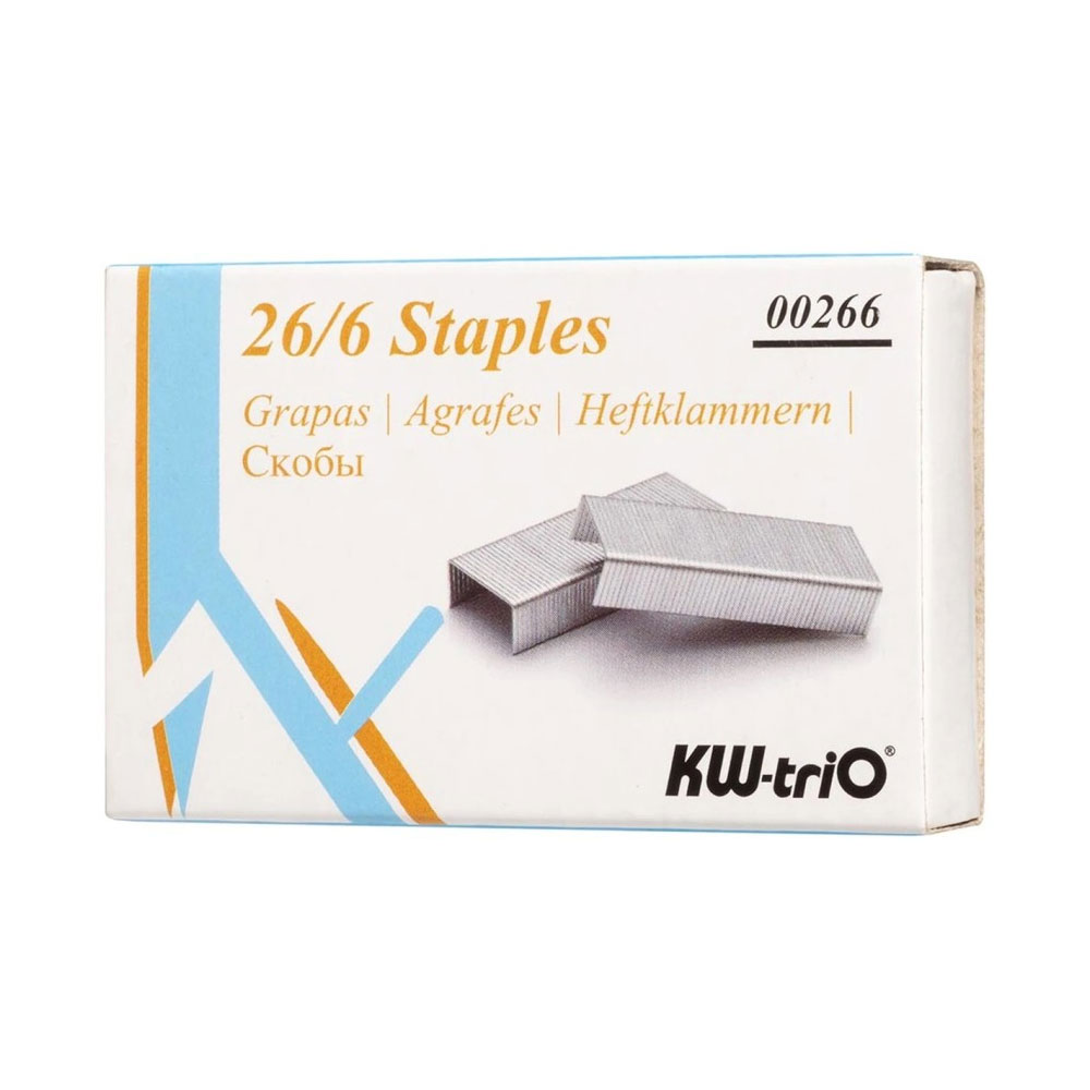 Купить Скобы для степлера 26/6 Standart, 1000шт./уп. KW-Trio в магазине ...